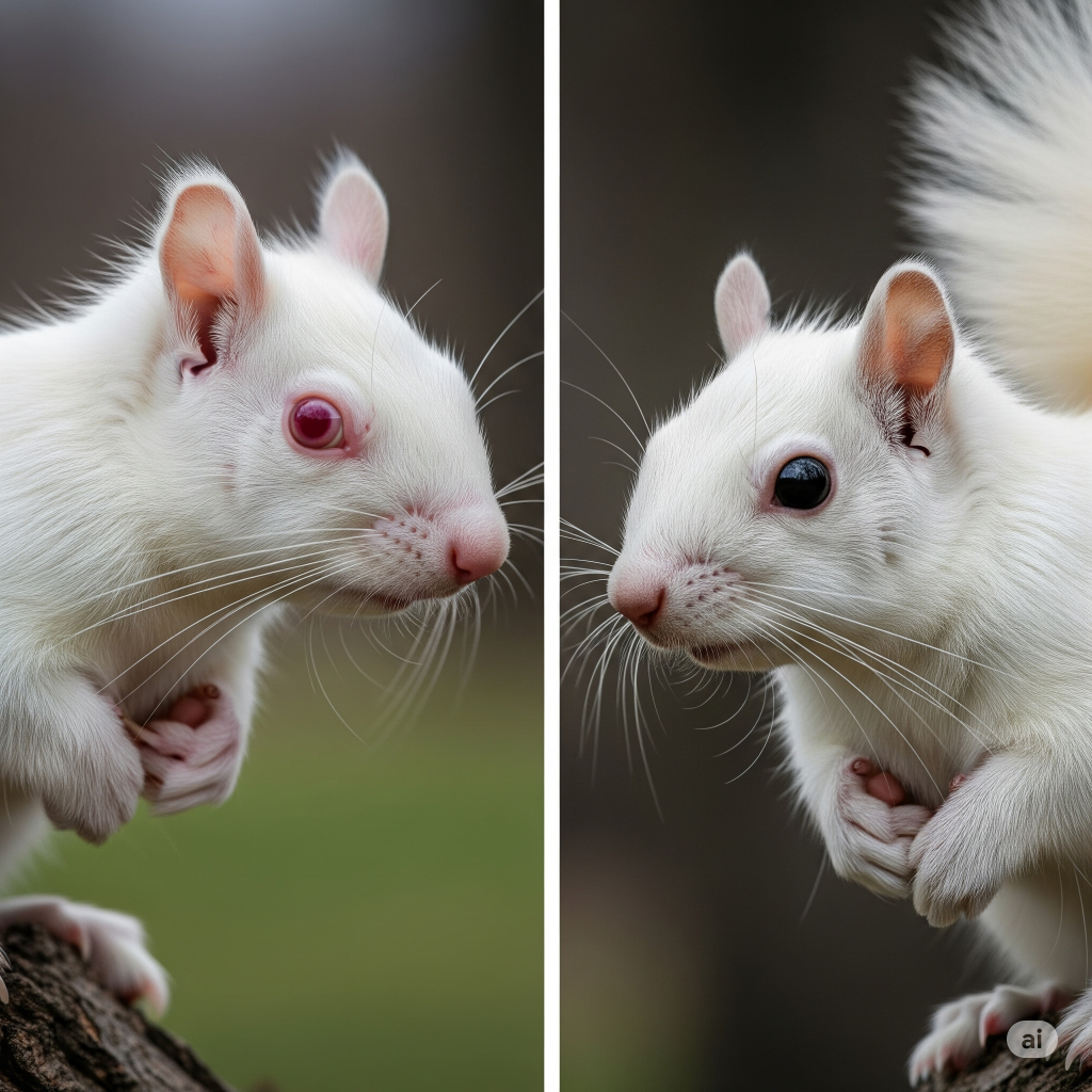 Albino vs. White Squirrel: Eyes Reveal the Key Difference